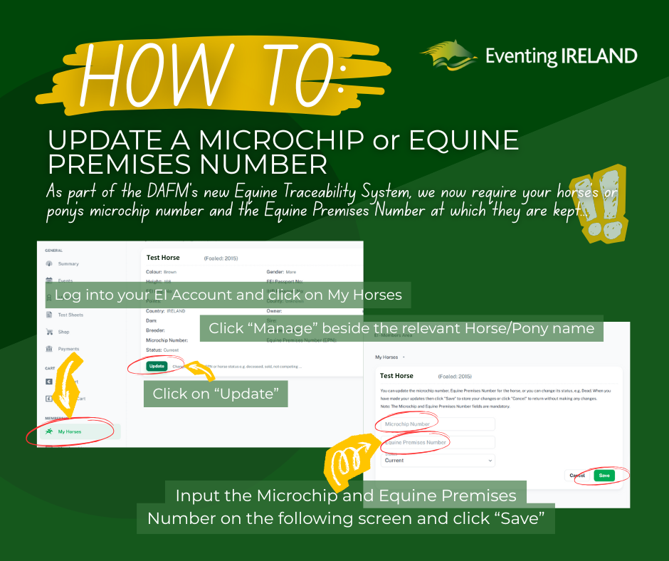 New Equine Traceability Requirements: Microchip & EPRNs - Eventing Ireland